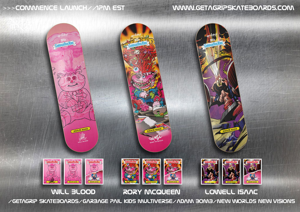 GPK Multiverse – Adam Bomb: 3 Pack! – Get a Grip Skateboards