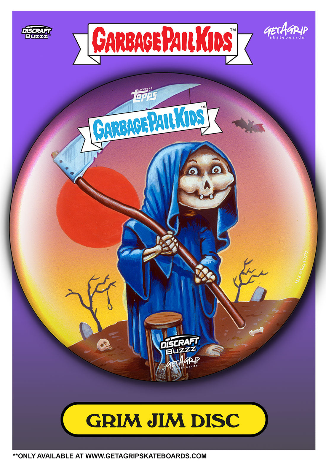 Grim Jim/Beth Death Discraft Buzzz – Get a Grip Skateboards