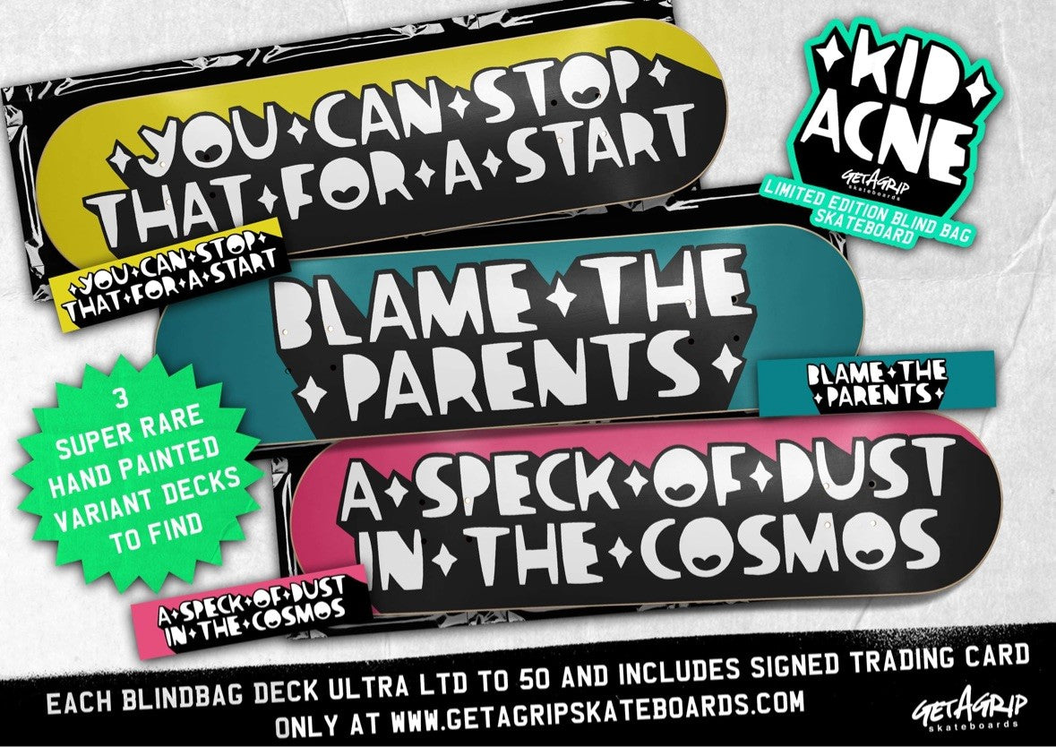 Kid Acne Blind Bag Decks – Get a Grip Skateboards